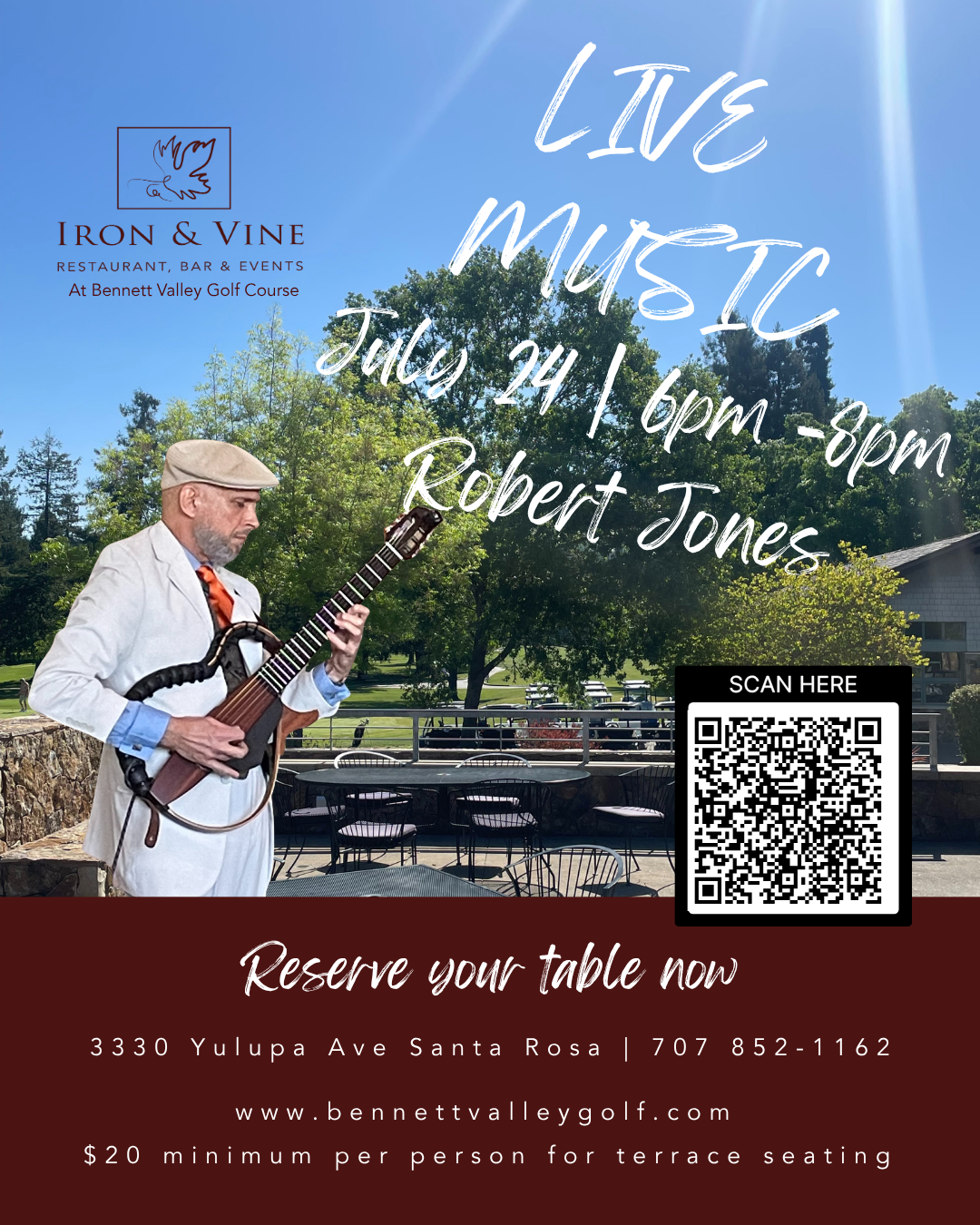 Live Music Thursday! – Robert Jones Guitar | Reservations needed ...